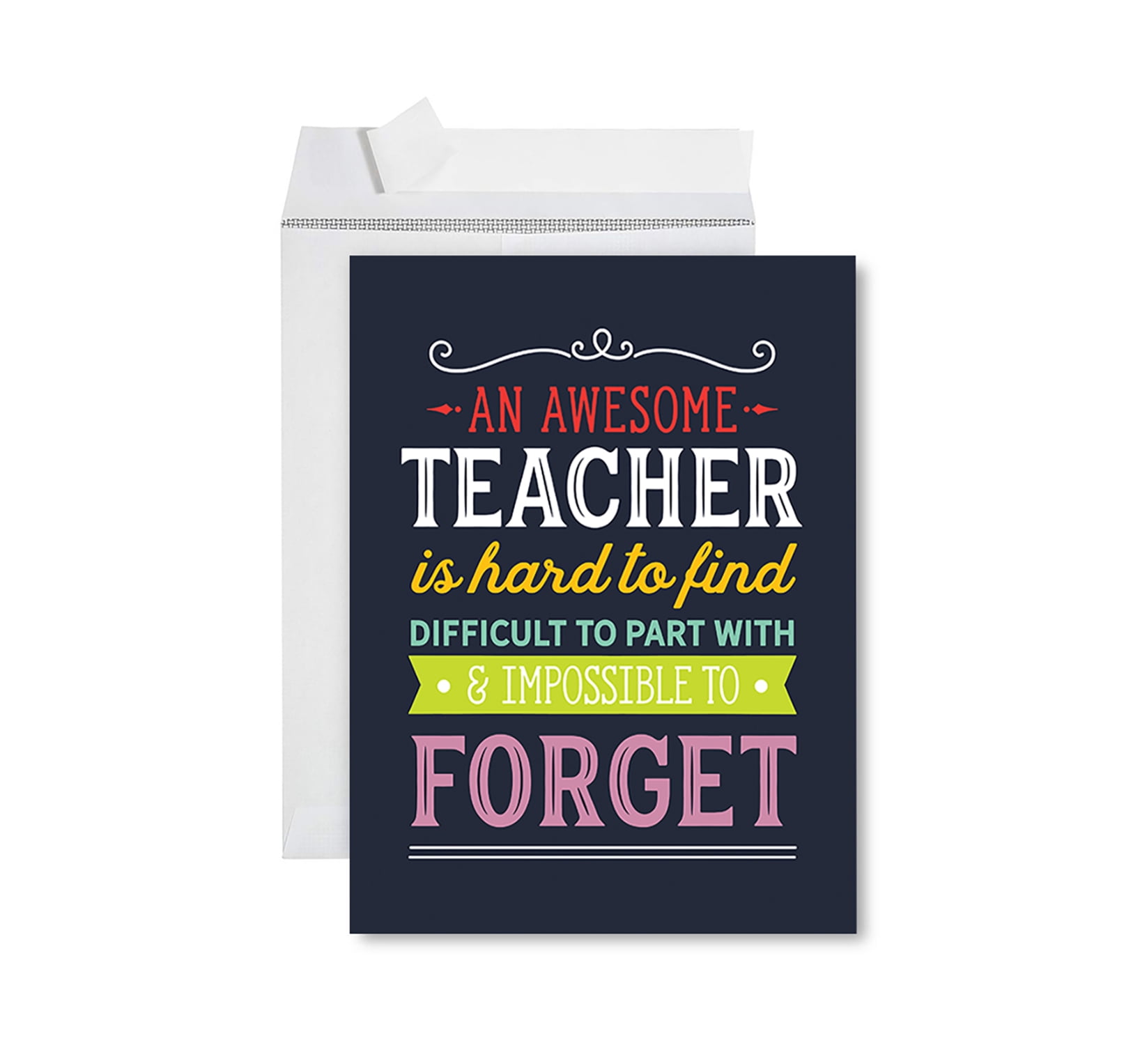 Koyal Wholesale Jumbo Teacher Appreciation Cards - Best Staff Creative ...