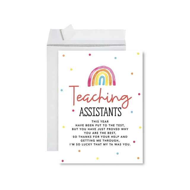 Koyal Wholesale Jumbo Teacher Appreciation Cards - Best Staff Thank You ...