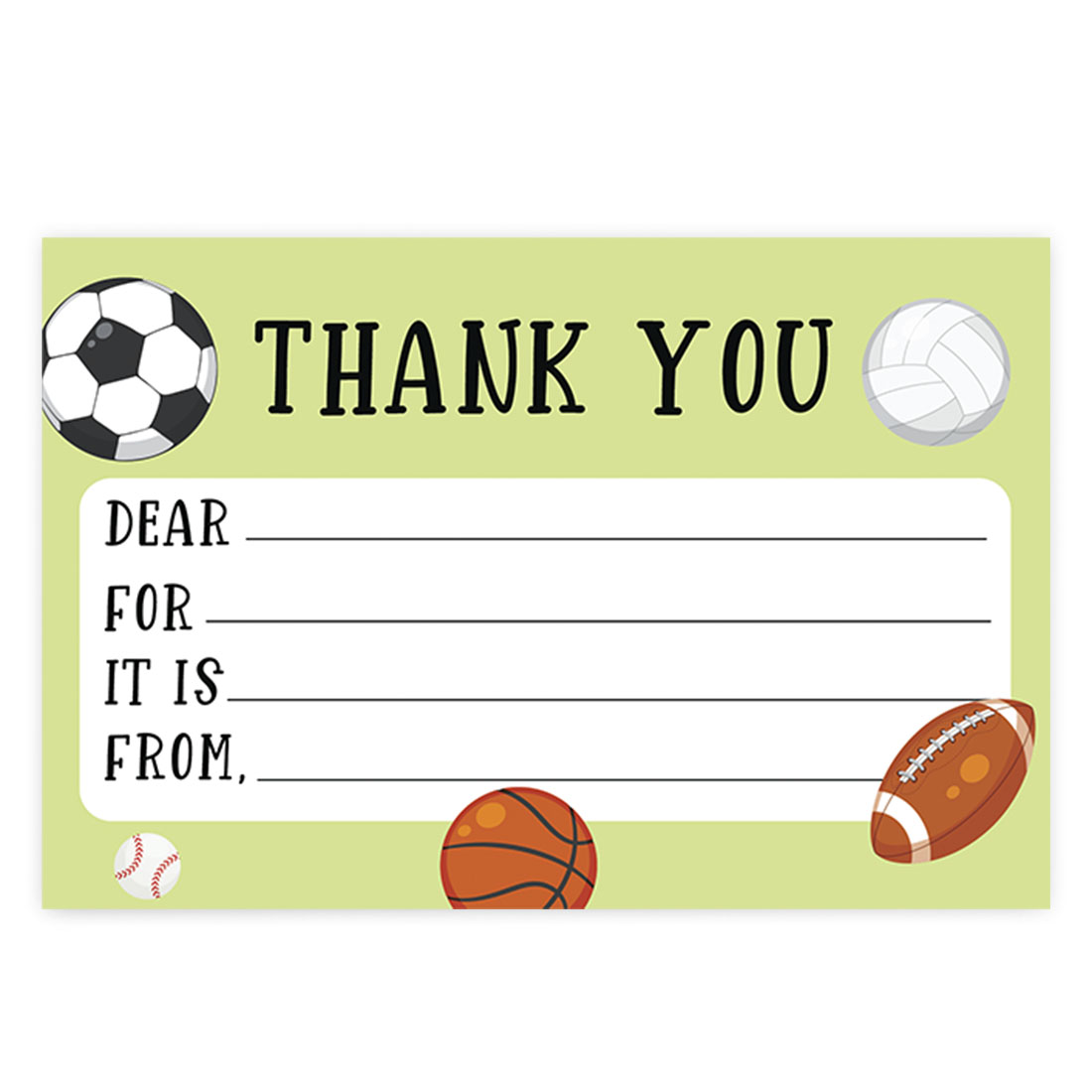 Koyal Wholesale Kids Fill in the Blank Thank You Cards - 20 Cards ...