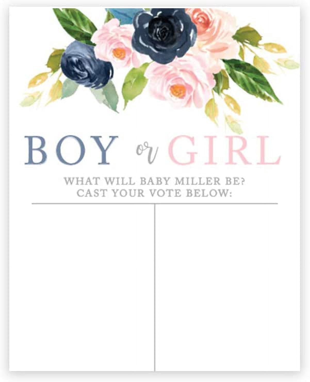 Koyal Wholesale Large Baby Shower Canvas What Will It Baby Be Cast Your ...