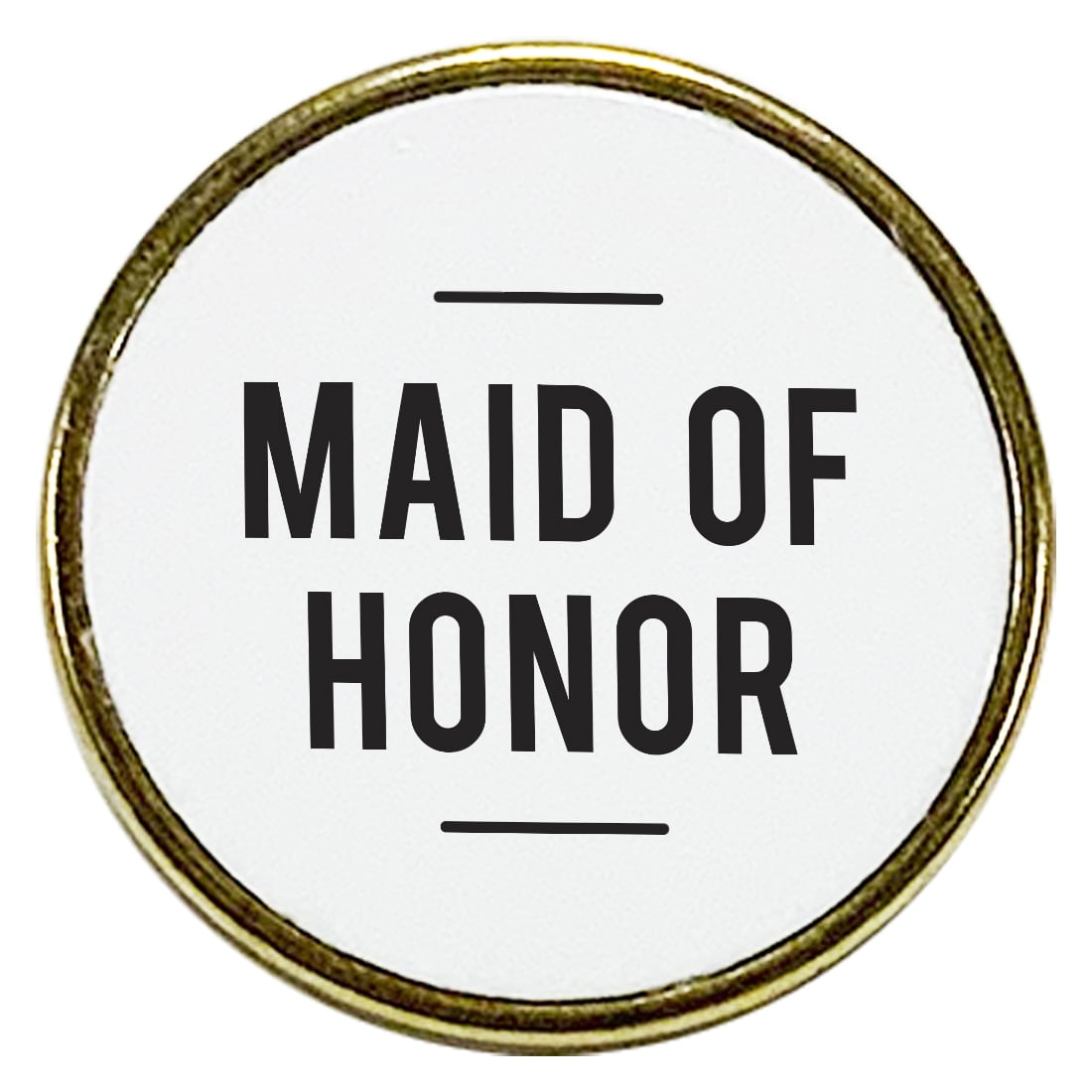 Koyal Wholesale Maid of Honor Enamel Lapel Pin, Bridal Party Button ...
