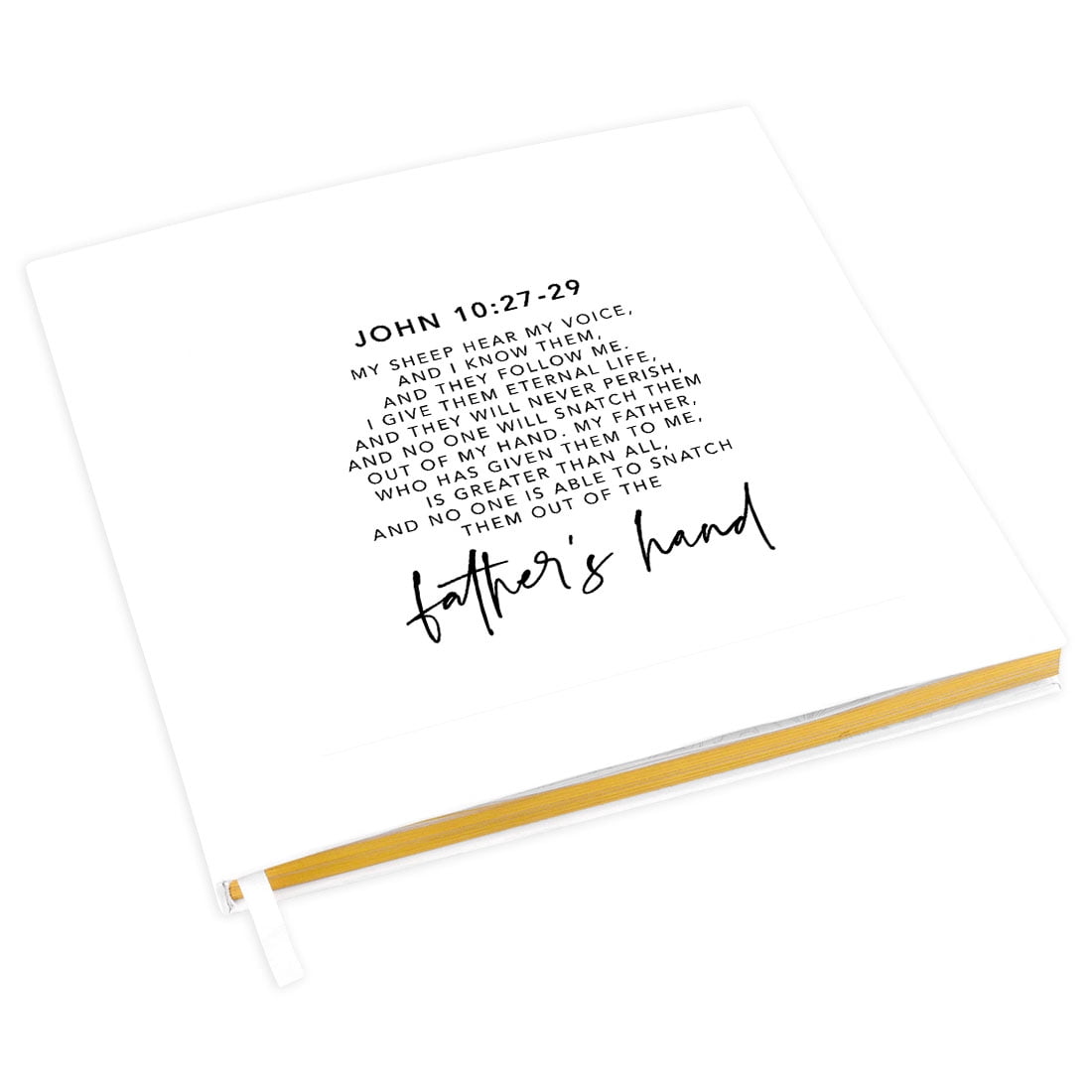 Koyal Wholesale Memorial Biblical Guestbook with Gold Accents, Bible ...