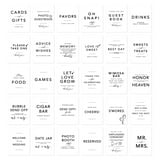 Koyal Wholesale Minimal Modern Wedding Signs Bundle Set for Ceremony ...