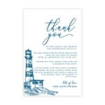 Koyal Wholesale Nautical Lighthouse Line Drawing Wedding Thank You Place Setting Cards for Table ...