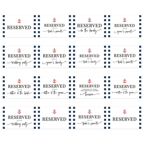 Koyal Wholesale Nautical Table Reserved Signs for Wedding Reception ...