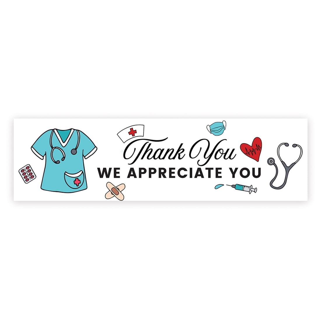 Koyal Wholesale Nurses Week Thank You We Appreciate You Banner, Large ...