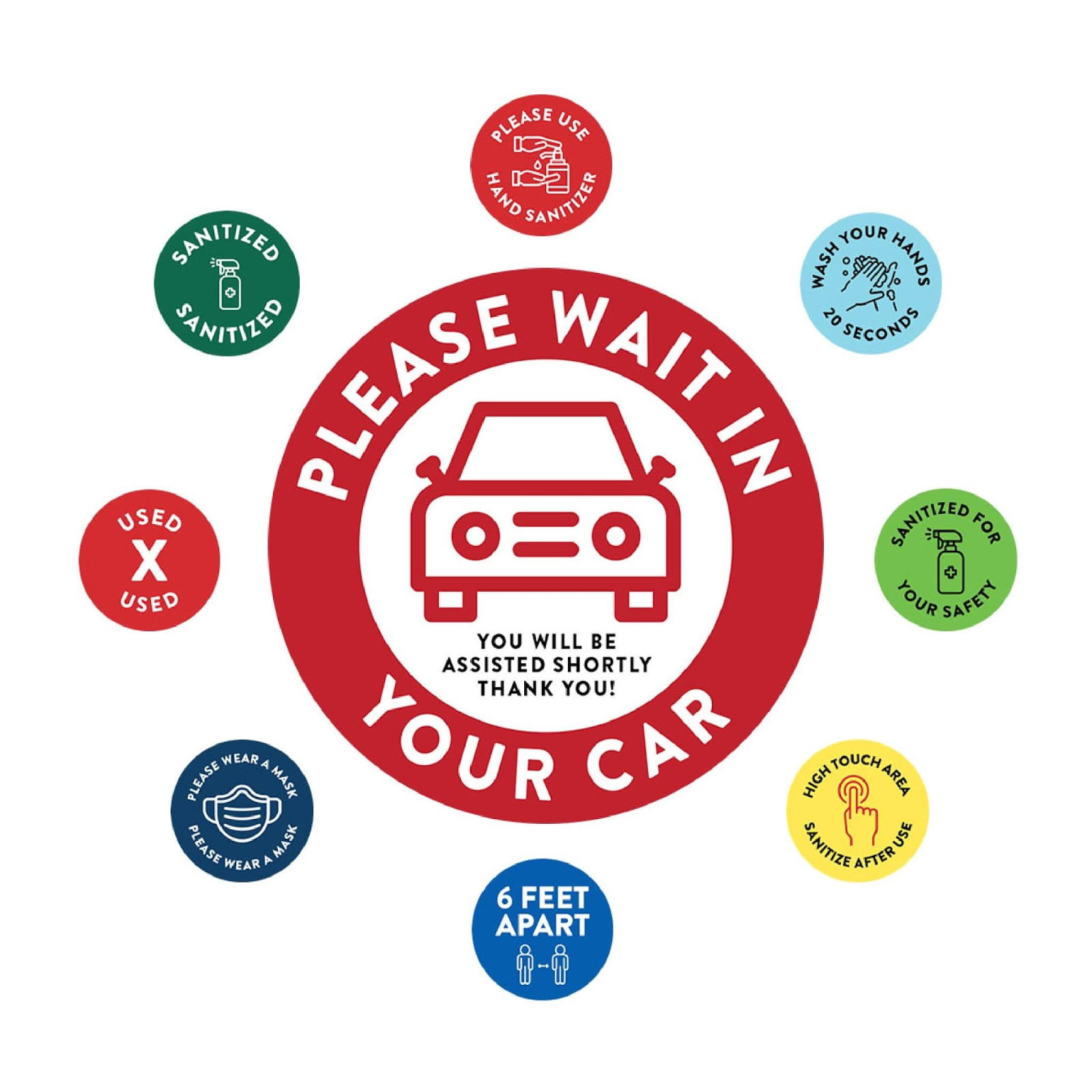 Koyal Wholesale Office Social Distancing Please Wait In Your Car, You ...
