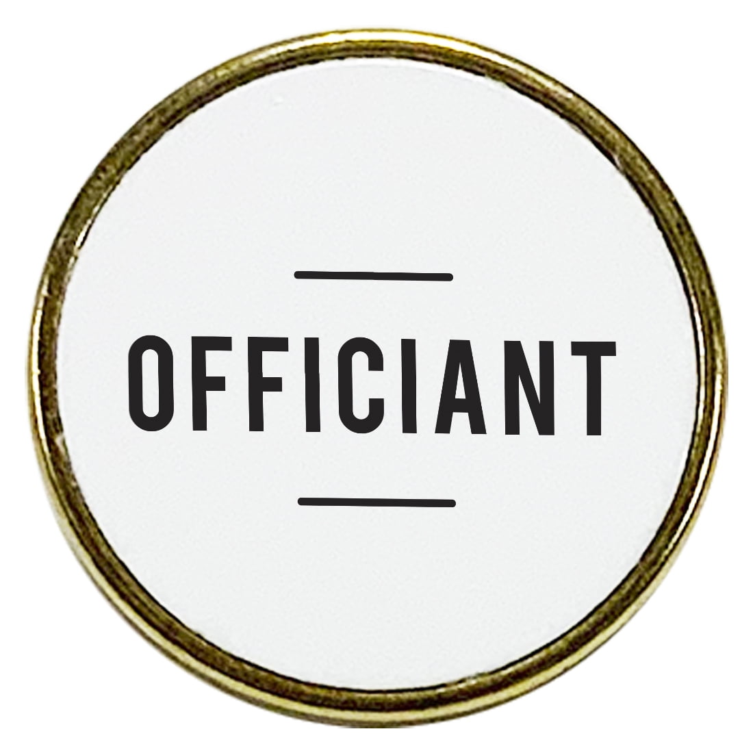 Koyal Wholesale Officiant Enamel Lapel Pin, Wedding Party Button Pins ...