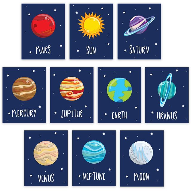 Koyal Wholesale Outer Space Galaxy Planets Theme Nursery Hanging Wall ...