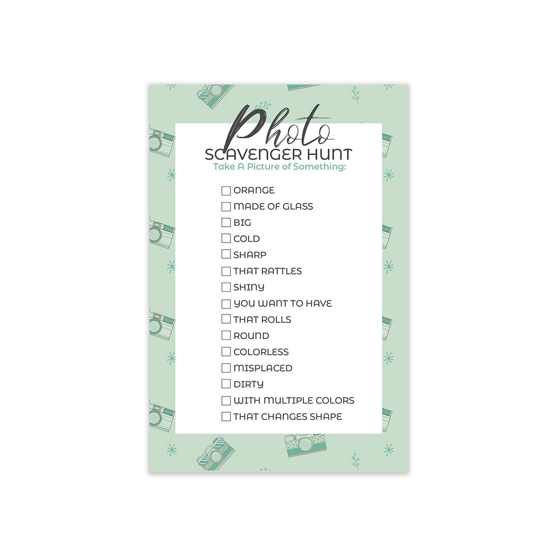 Koyal Wholesale Photo Scavenger Hunt Game Cards, Fun Photo Game ...