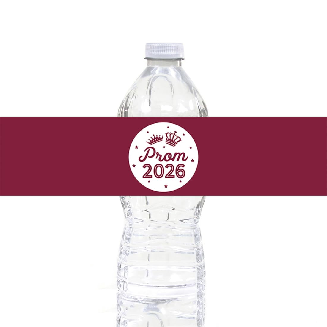 Koyal Wholesale Prom Night Burgundy Water Bottle Labels, Waterproof ...