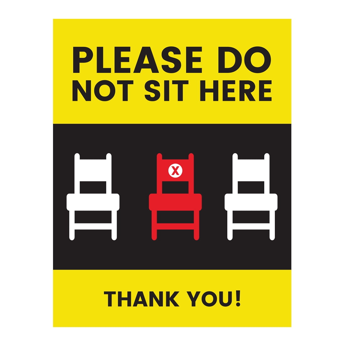 Koyal Wholesale Restaurant Social Distancing Please Do Not Site Here, 3 ...