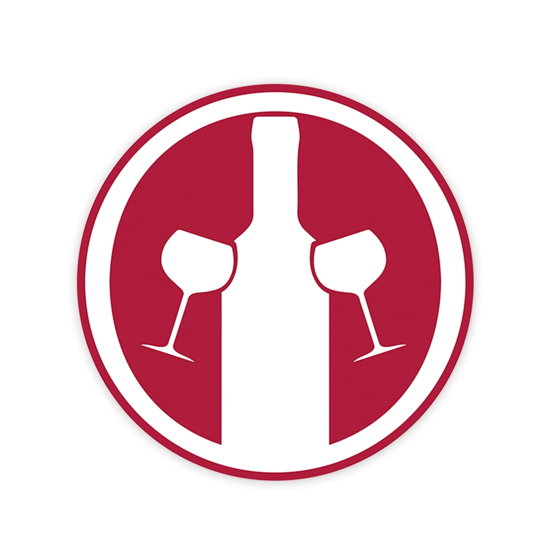 Koyal Wholesale Round Vinyl Drink Stickers, Wine Bottle Design, Blank ...