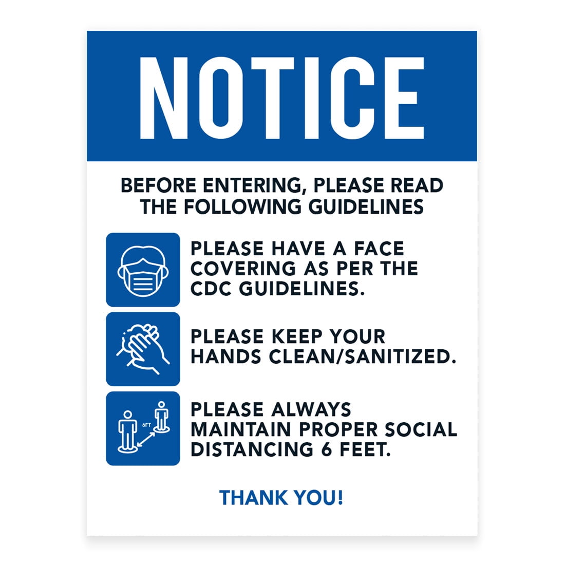 Koyal Wholesale Safety First Notice, Before Entering Guidelines ...