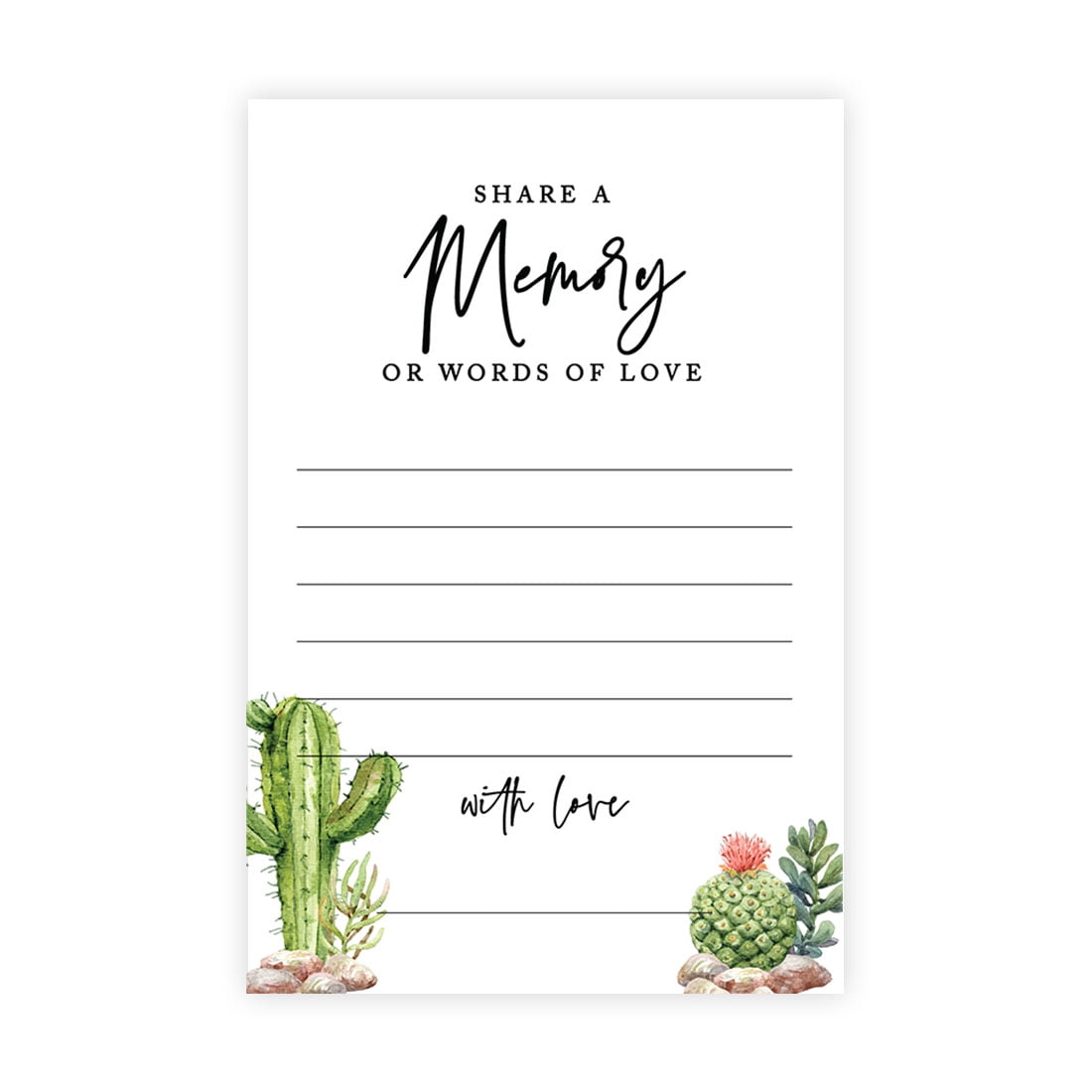 Koyal Wholesale Share a Memory Cards, Desert Chic Cactus Cards for ...