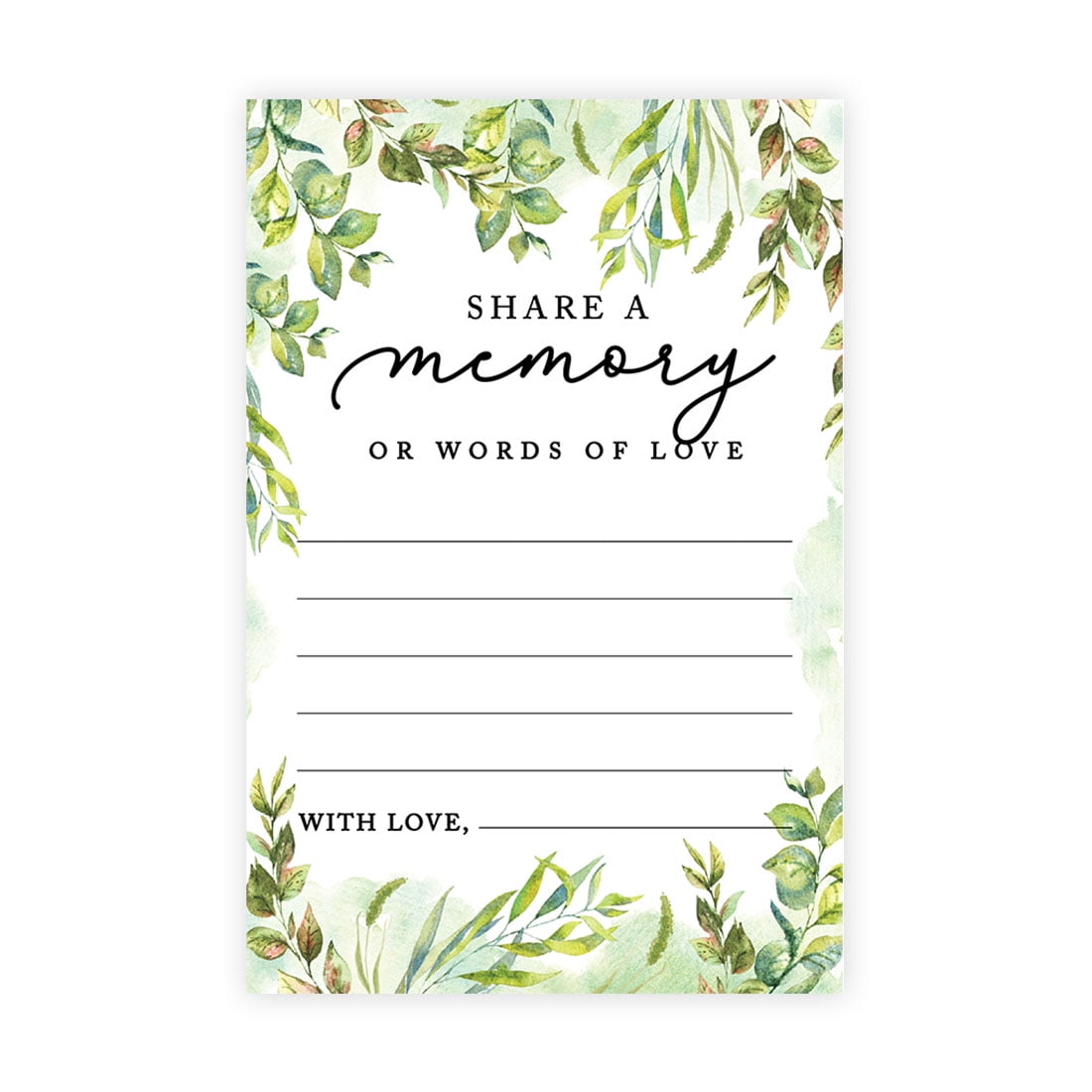 Koyal Wholesale Share a Memory Cards, Greenery Foliage Cards for ...