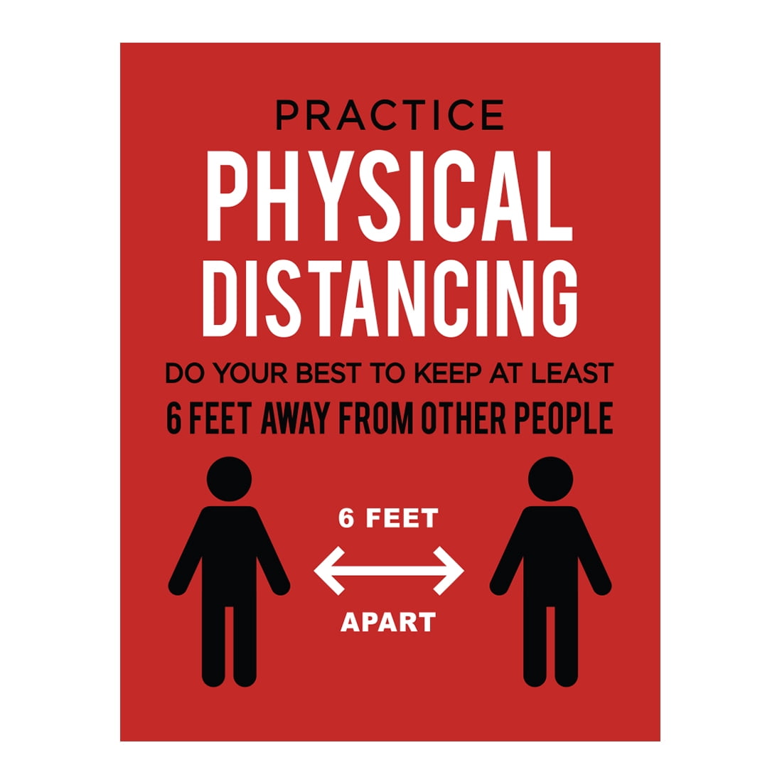 Koyal Wholesale Social Distancing 6 Feet Apart Stickers Decal Practice ...