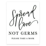 Koyal Wholesale Spread Love Not Germs Please Take A Mask, Formal Black ...