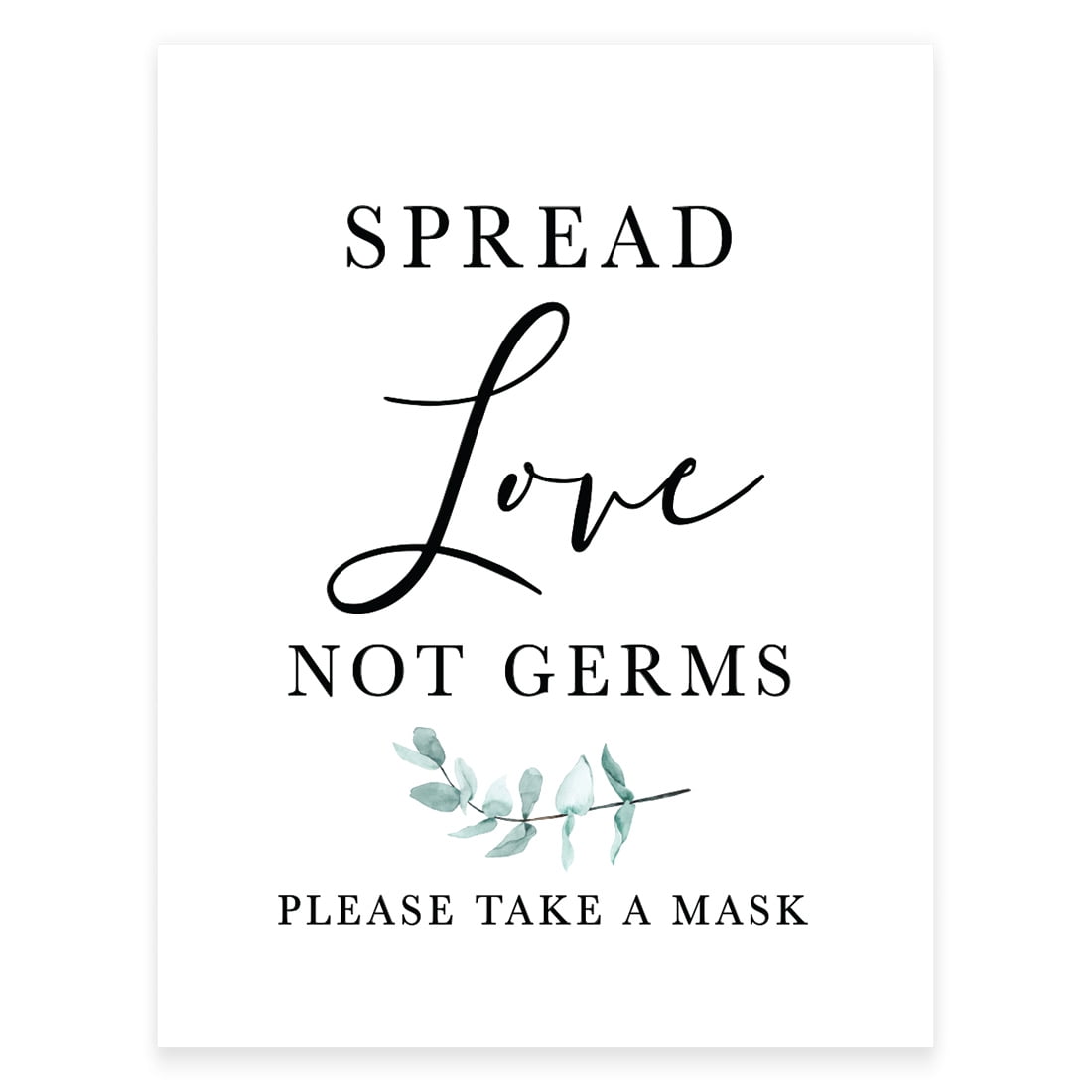 Koyal Wholesale Spread Love Not Germs Please Take A Mask, Formal Black ...