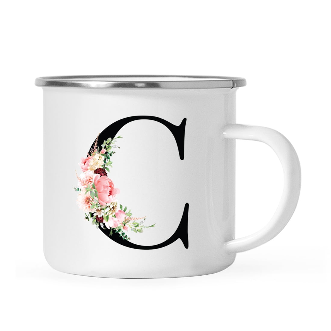 Koyal Wholesale Stainless Steel Campfire Coffee Mug, Blush Floral ...