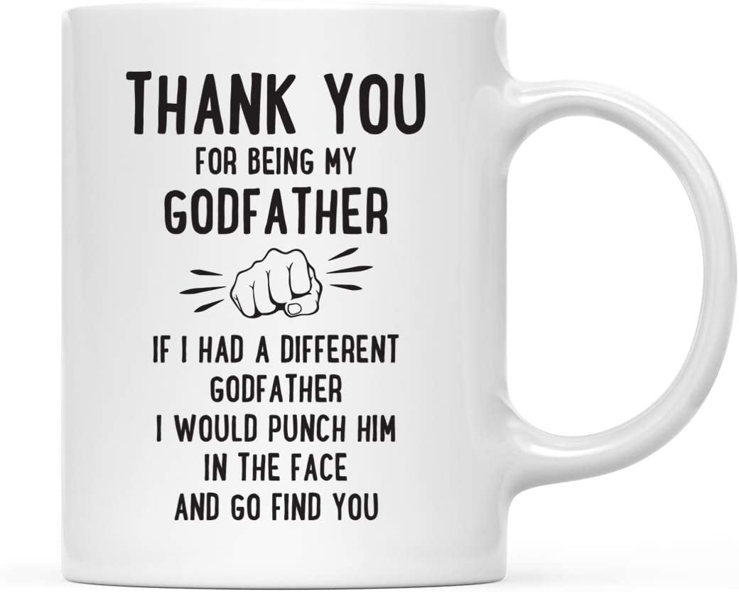 Koyal Wholesale Thank You for Being Godfather Ceramic Coffee Mug Punch ...