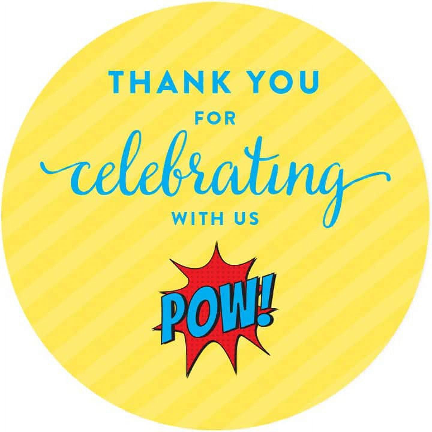 Koyal Wholesale Thank You for Celebrating, Superhero Pow, 40-Pack ...