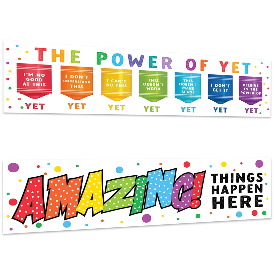 Koyal Wholesale The Power Of Yet Growth Mindset Classroom Banner Poster ...