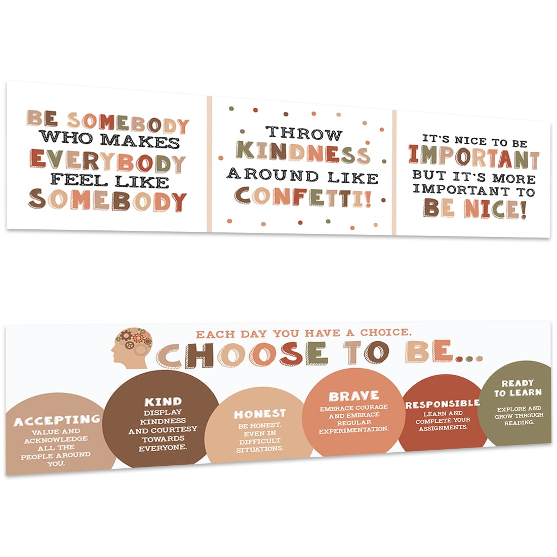 Koyal Wholesale Throw Kindness Growth Mindset Classroom Banner Sign for ...