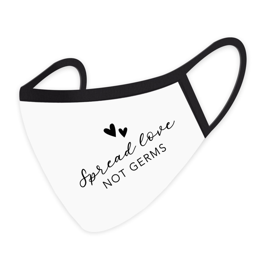 Koyal Wholesale Wedding Face Mask, Spread Love Not Germs, White Cloth ...