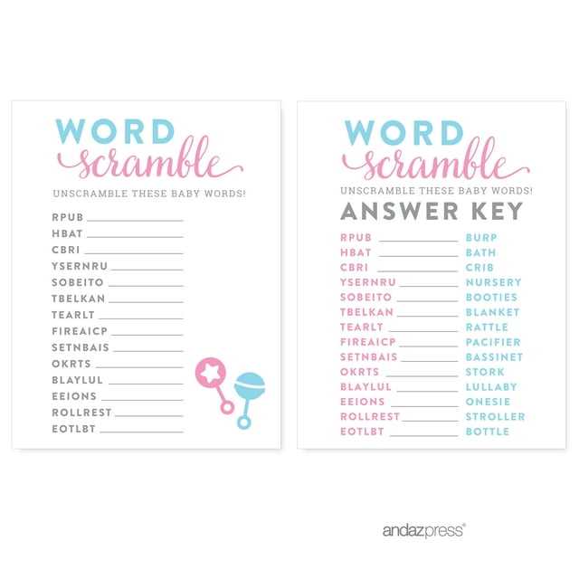 Koyal Wholesale Gender Reveal Baby Shower Game, Fun Ideas for Guests ...