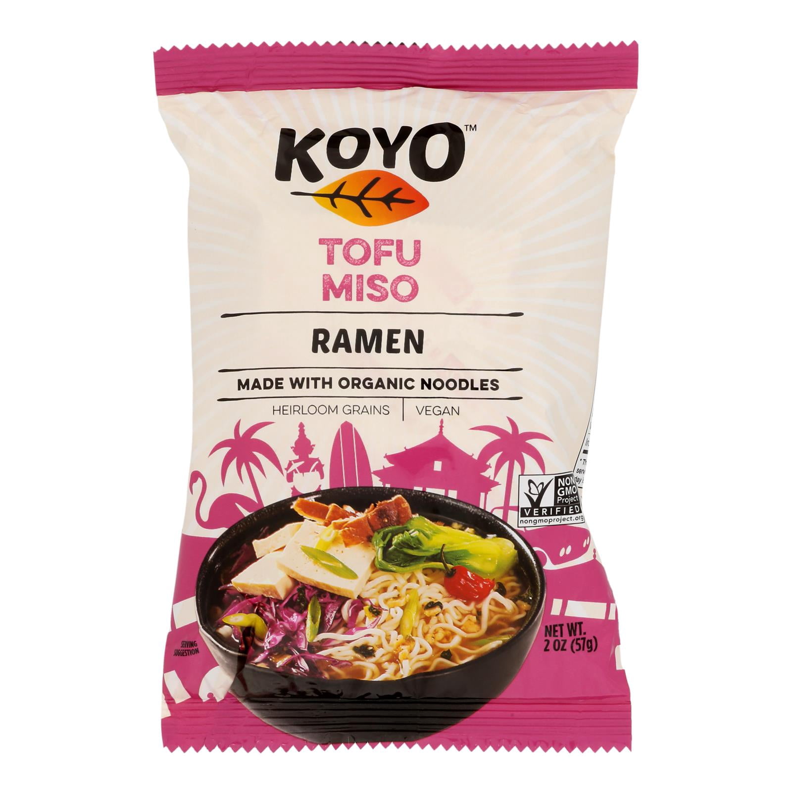 Koyo Tofu Miso Ramen - Case of 12 - 2 oz. - Walmart.com