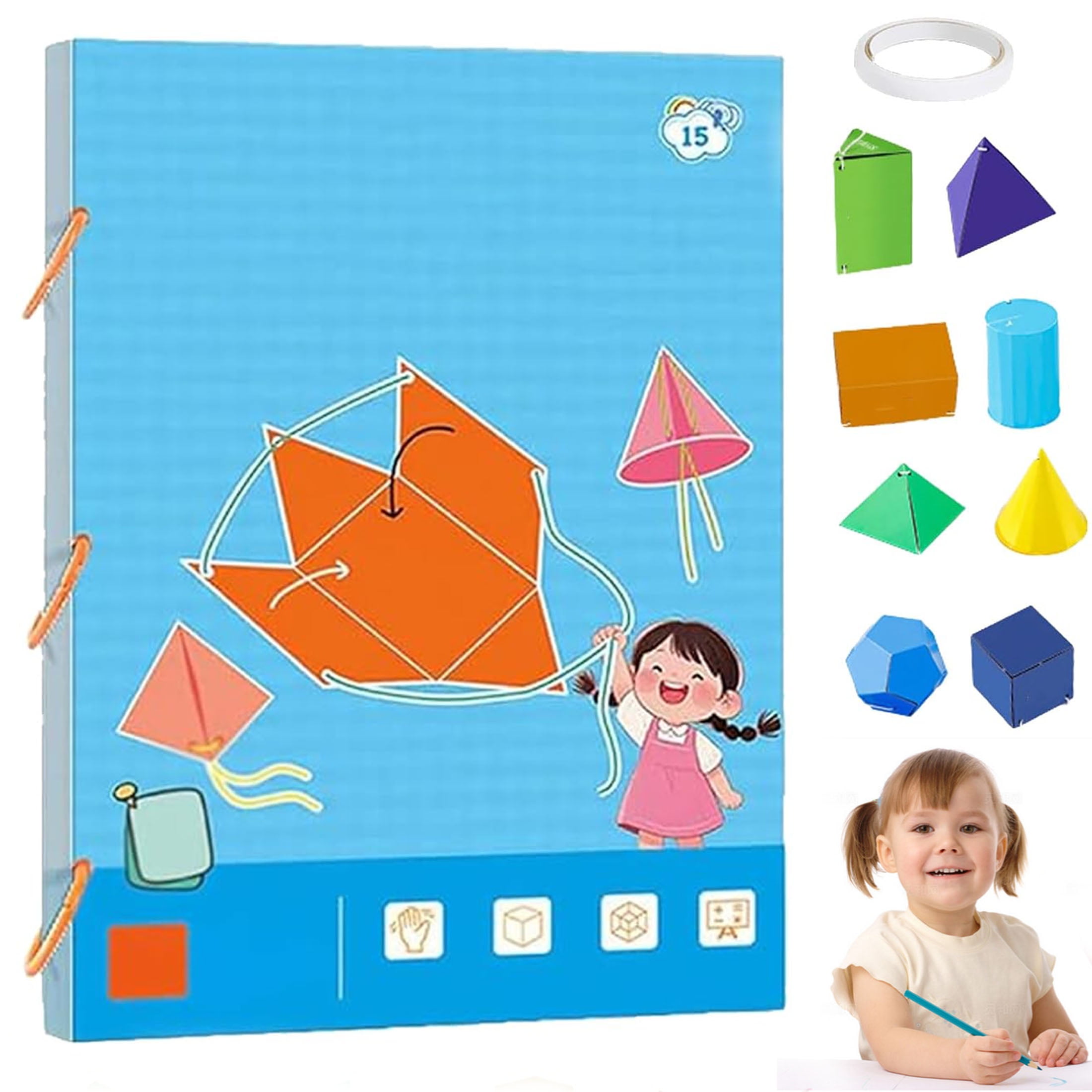 Koyoata Pull String 3D Geometry Learning Book - Buildable 9/12/15 ...