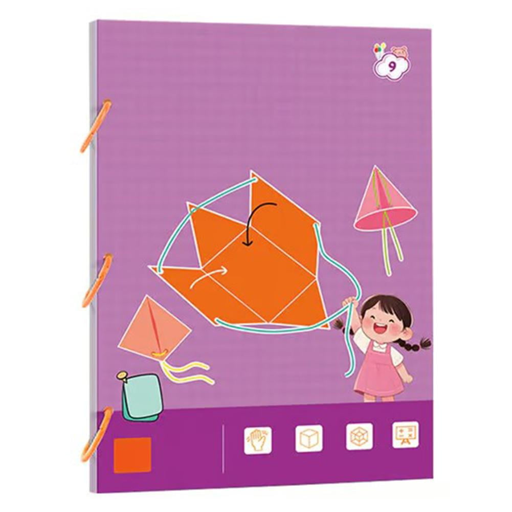Koyoata Pull String 3D Geometry Learning Book, DIY Solid Educational ...