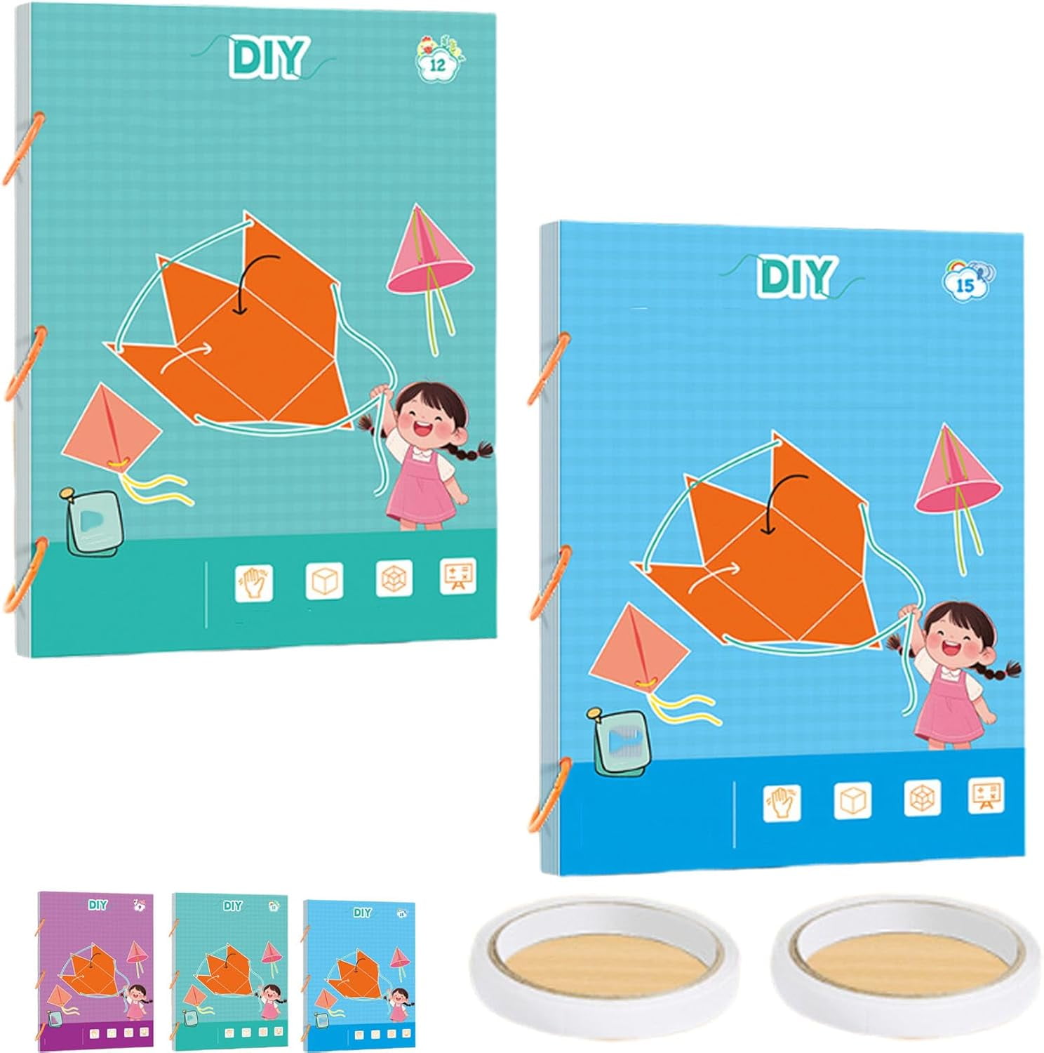 Koyoata Pull String 3D Geometry Learning Book, Geometry for Beginners ...