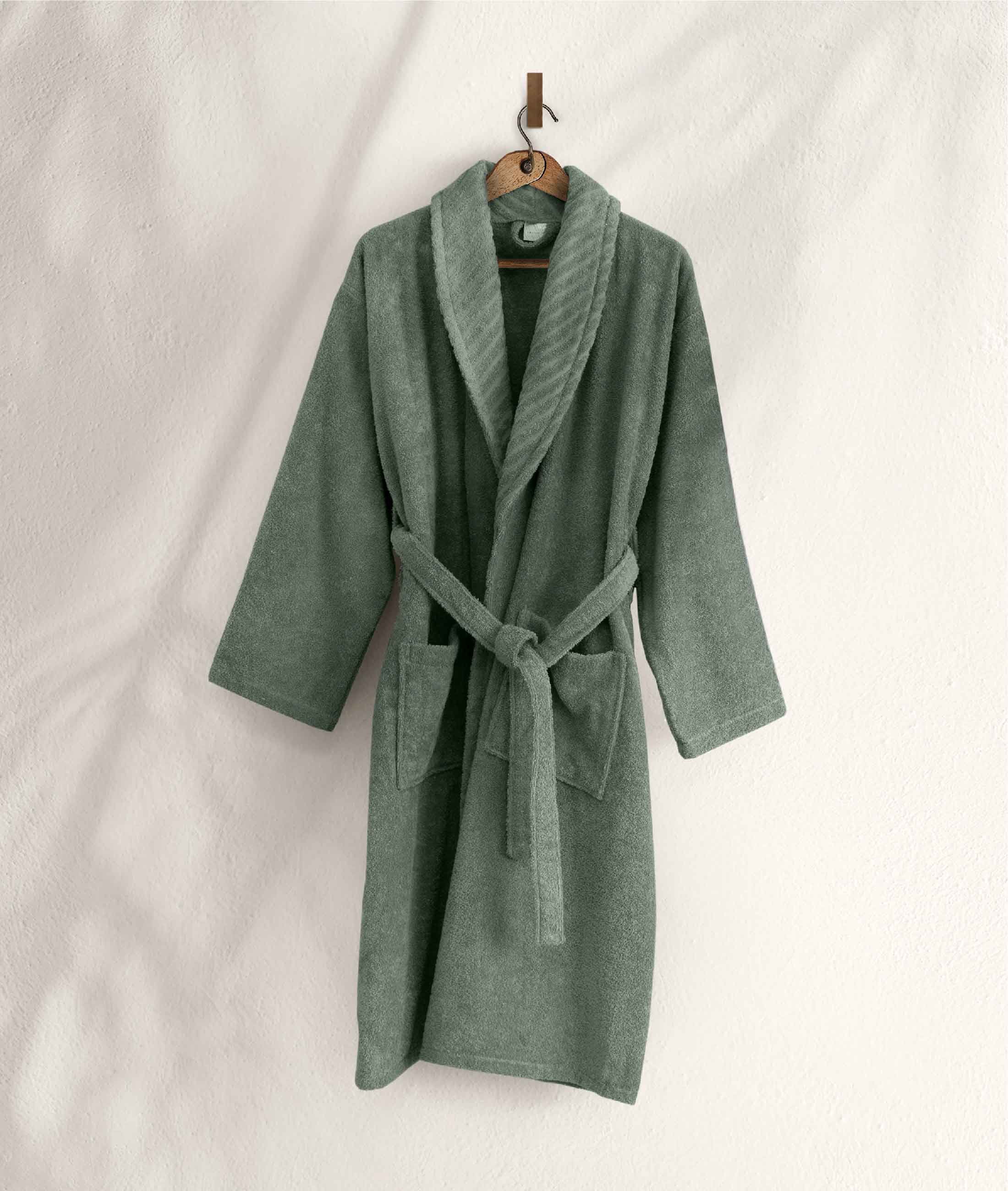 Koza Home Likya 100% Cotton Single Green Dowry Bathrobe 1040A SM ...