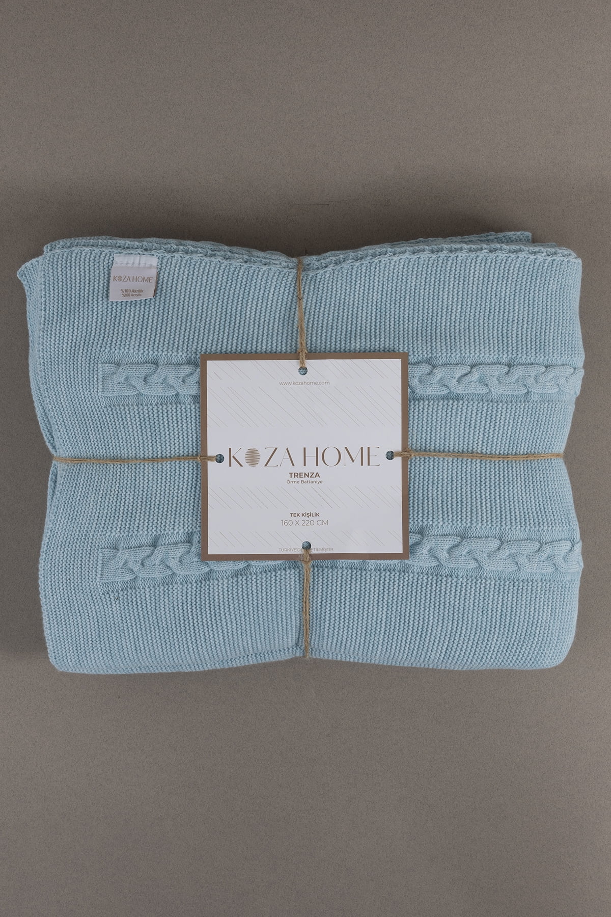 Koza Home Trenza Blue Single Blanket 160x220 15046 Single - Walmart.com