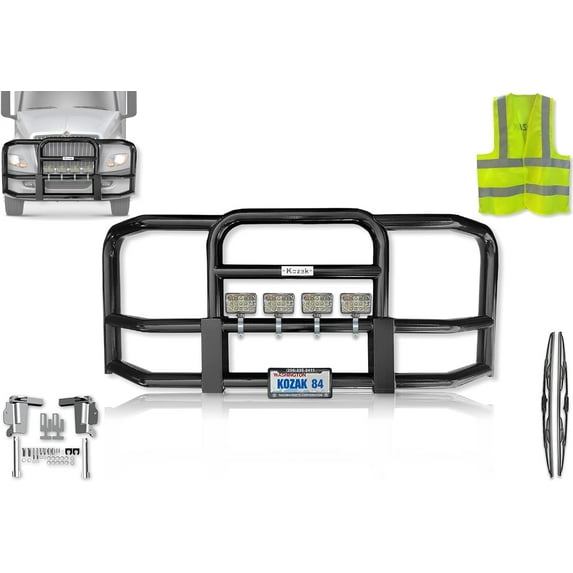 Kozak International LT625 Front Bumper Grill Deer Brush Moose Guard ...