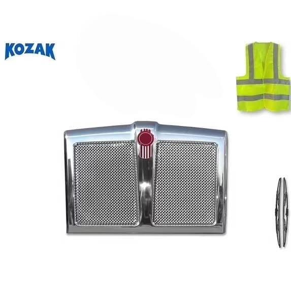 KOZAK Durable Chrome Grille Frame with Bug Mesh for Kenworth T880 ...