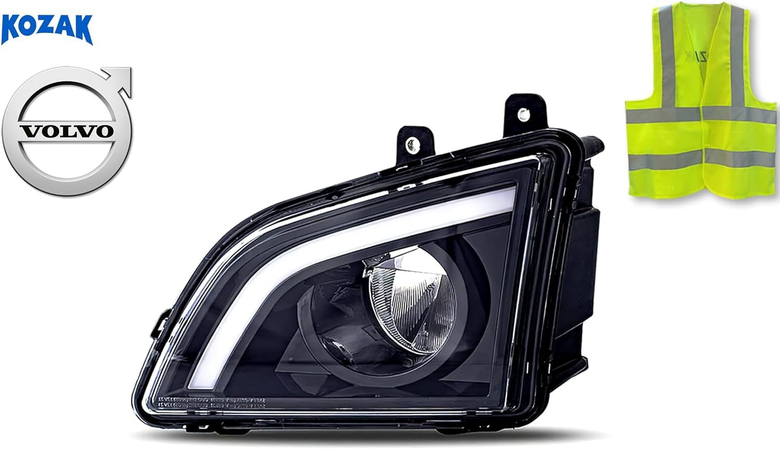 Kozak LED Fog Light Black Left Driver Side for Volvo VNL 2018-2025 ...