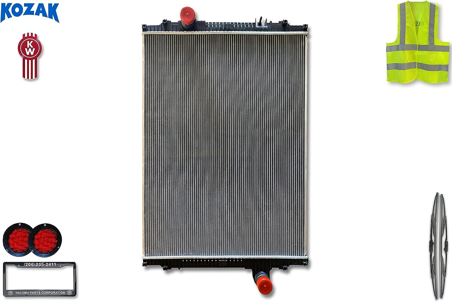 Kozak Radiator N4020002 for Kenworth T660 2008-2011 Truck - Walmart.com