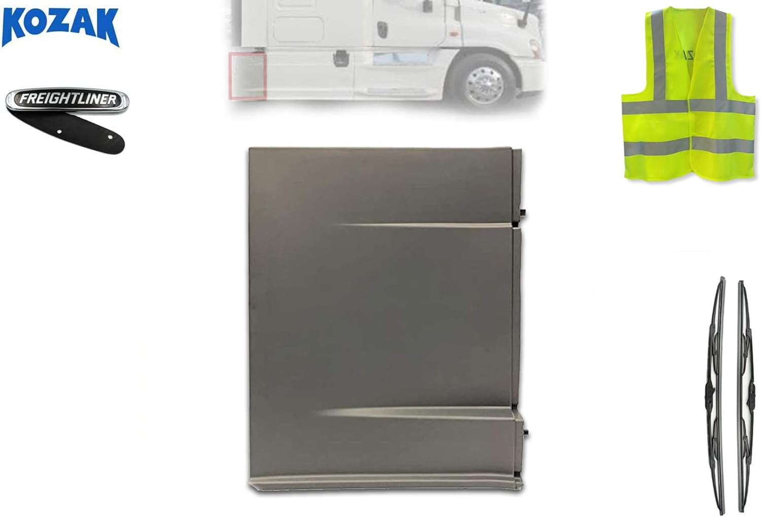 Kozak Rear Step Fairing Panel Right (Passenger) Side for Freightliner ...