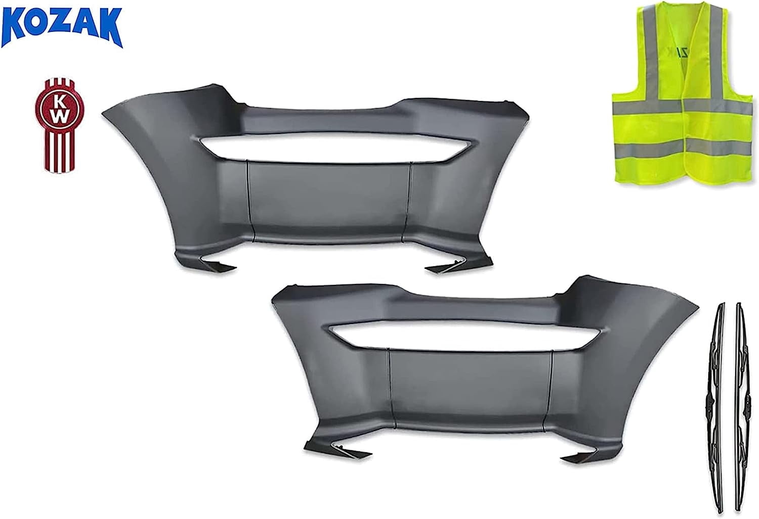 Kozak Front Step Fairing Panels Set for Kenworth T680 - Walmart.com