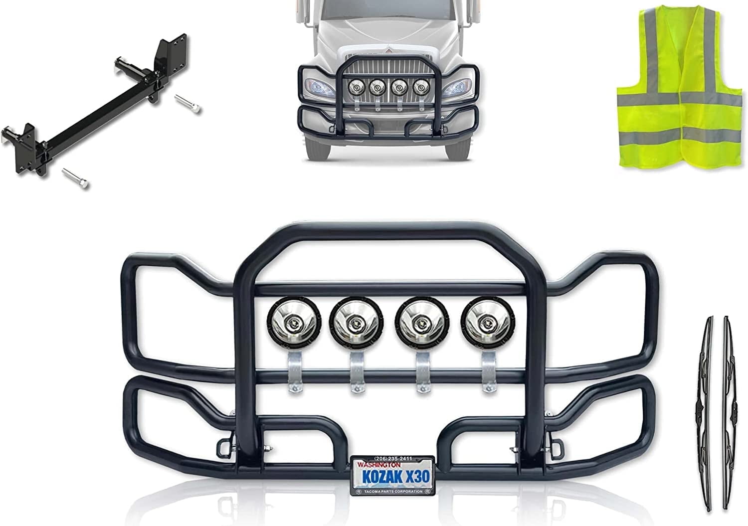 Kozak Semi Truc International Prostar (Plastic Bumper) 2008+ Front ...