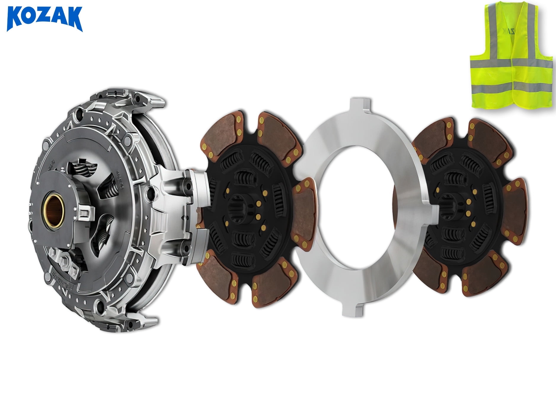 Kozak Semi Truck Complete Manual Adjust Clutch Assembly (Part# 108925 ...