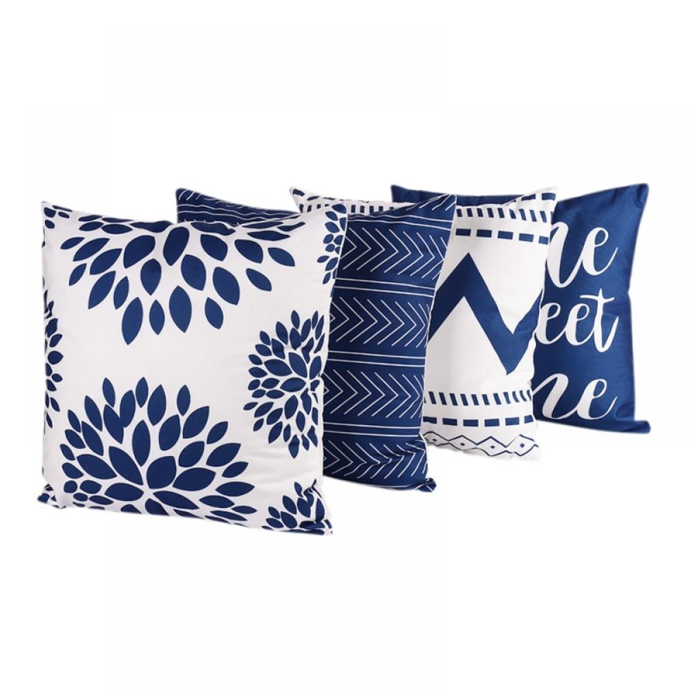 Kozart Farmhouse Throw Pillow Covers 18 x 18, Modern Accent Square ...