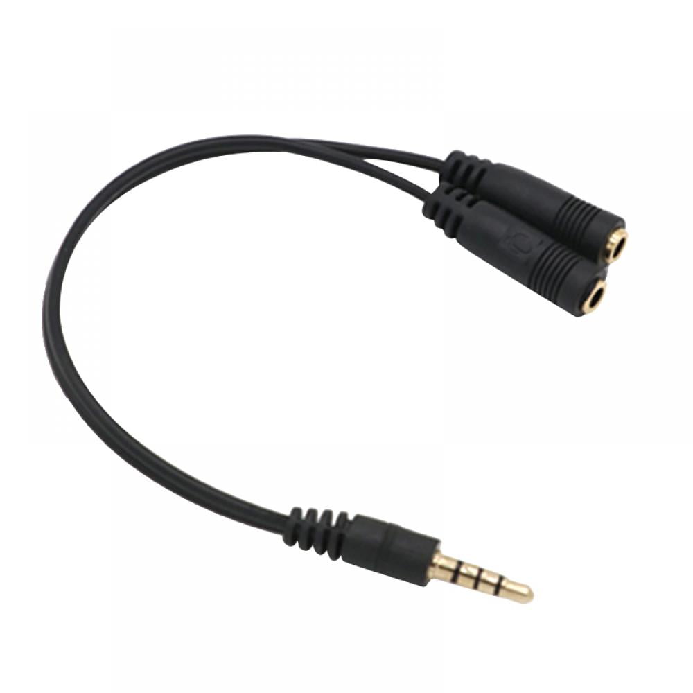 Kozart Headphone Mic Splitter, 3.5mm Combo Audio Adapter Cable TRRS to ...