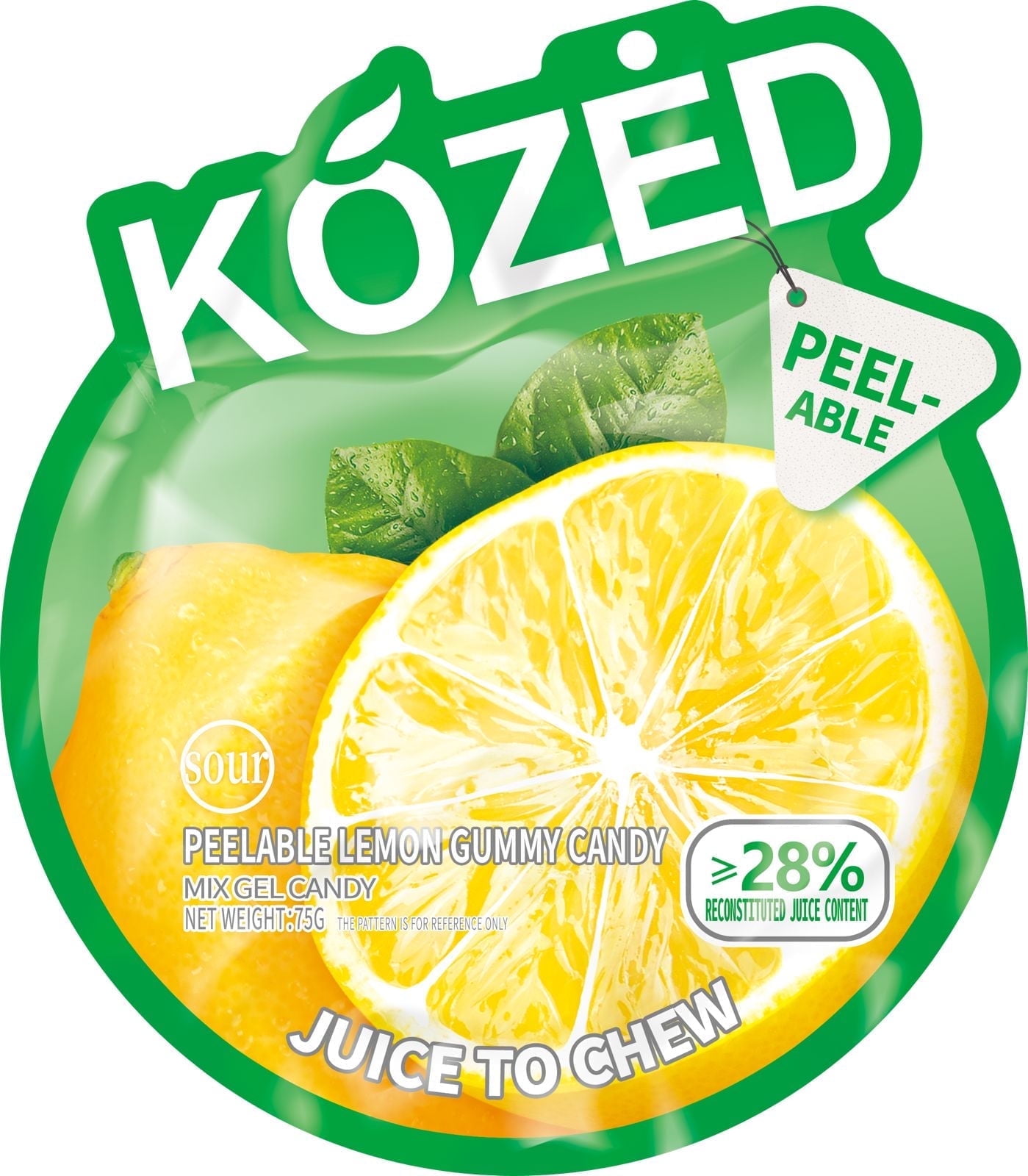 Kozed Lemon Juice Peelable Gummy Candy Sour, 5-Pack - 2.5oz - Walmart.com