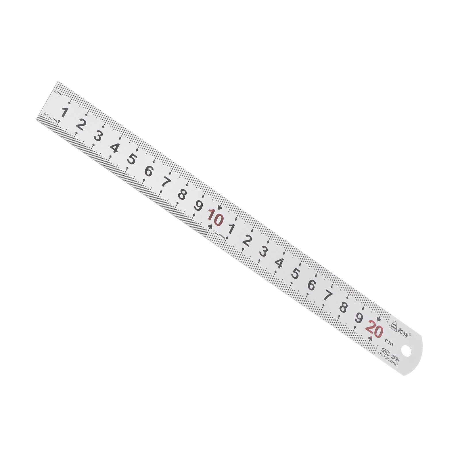 Kozelo Stainless Steel Ruler - [20cm/8 Inch x 1 Inch] Double Reading ...