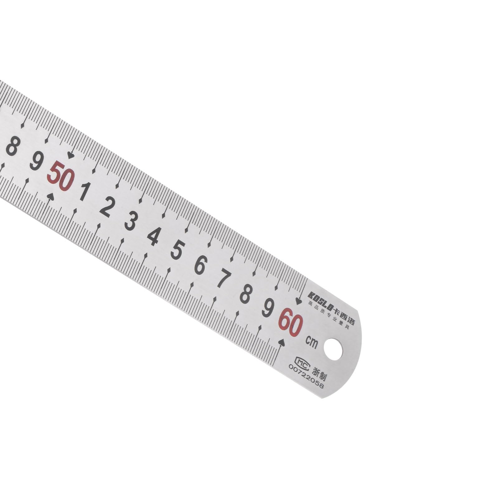 Kozelo Stainless Steel Ruler - [60cm/24 Inch x 1.5 Inch] Double Reading ...