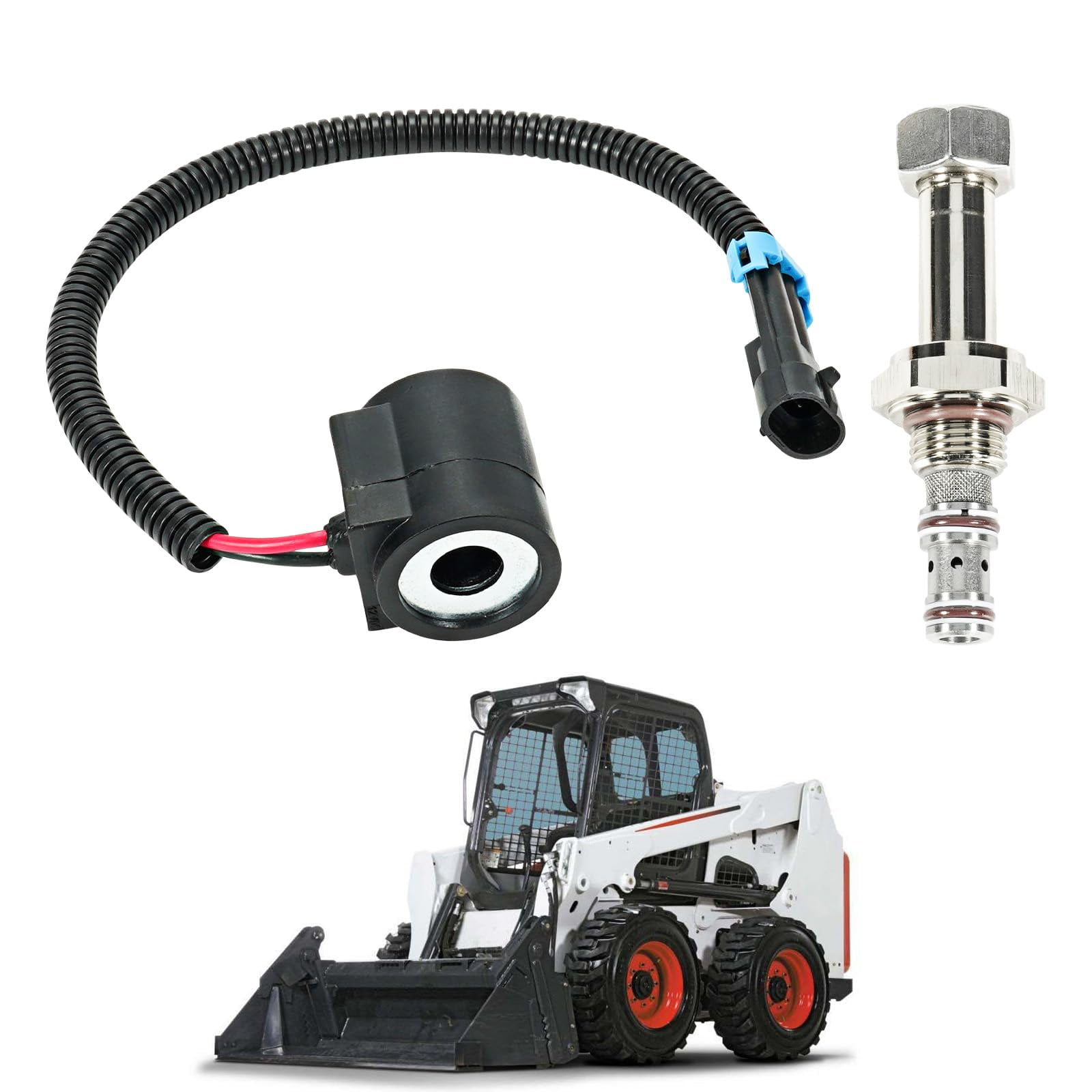 Kozlira Solenoid Valve Coil and Hydraulic Spool Valve Stem Element Kit ...